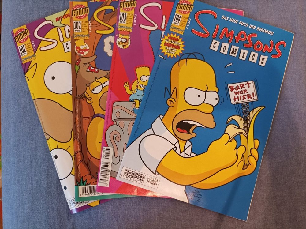 Simpsons Comics Nr. 101-104 (Gebraucht) in für CHF 4.7 – mit Lieferung auf Ricardo kaufen