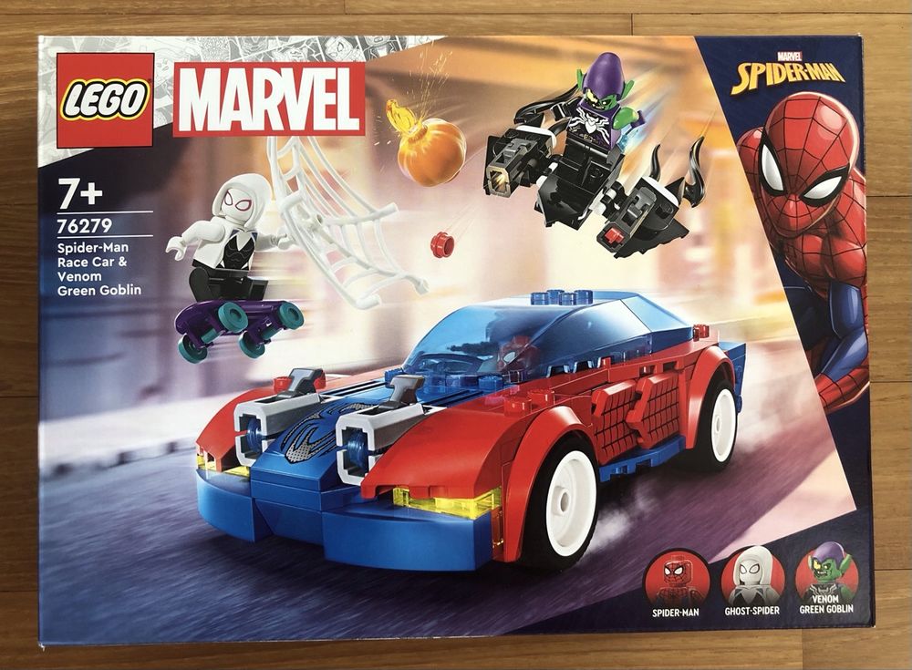 LEGO Marvel 76279 Spider-Mans Rennauto & Venom Green Goblin (Neu und ...