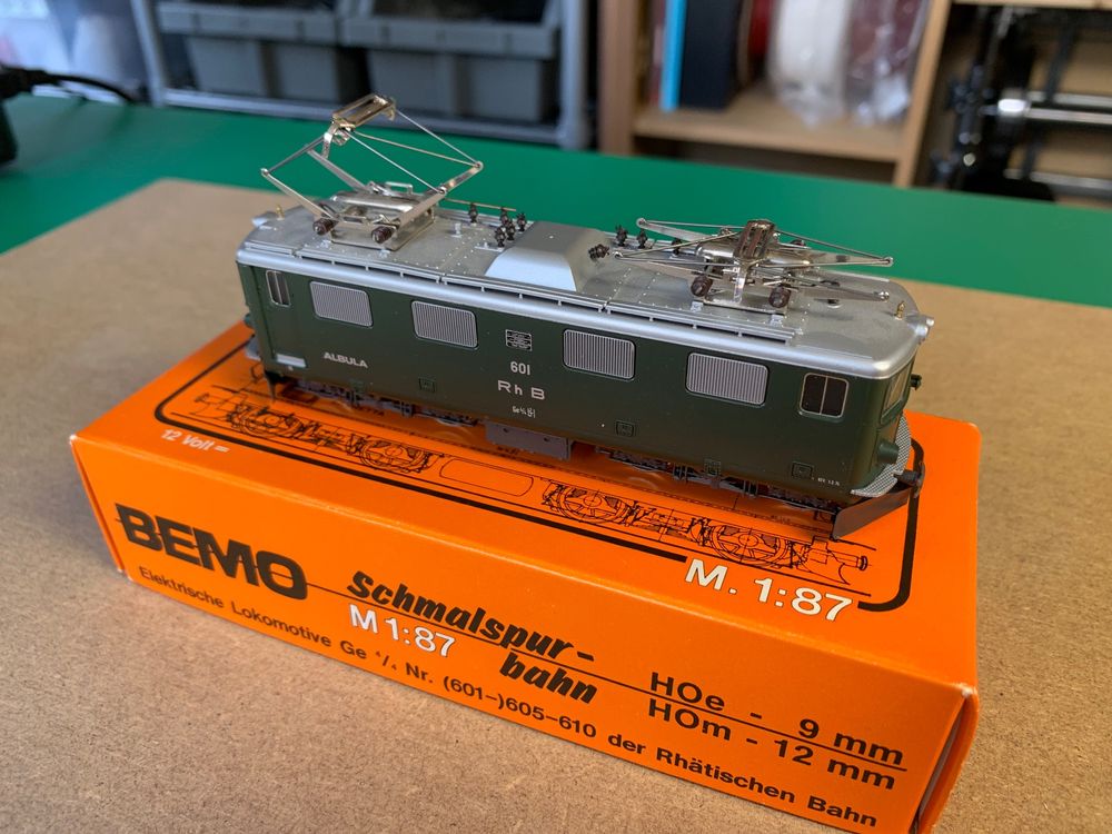 BEMO 1250/1 HOm Locomotive RhB Ge 4/4 601 ALBULA | Kaufen auf Ricardo