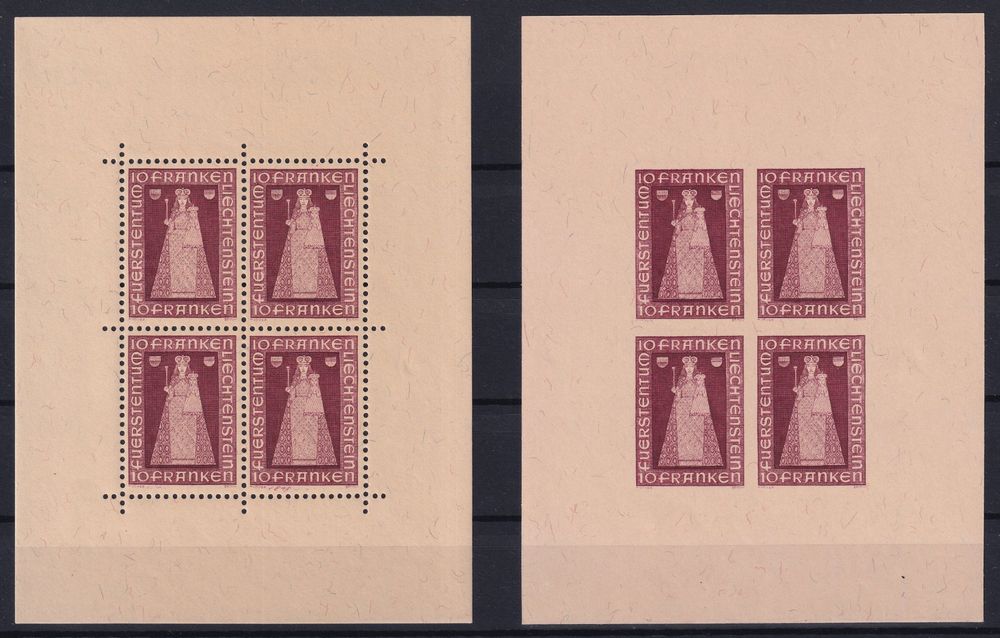 FL 1941 Mi. 197 Kleinbogen ungez. und gez. postfrisch ** (Gebraucht) in ...