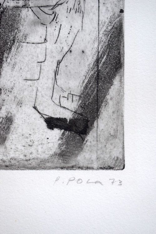 Paolo Pola CH Puschlav GR Abstrakte Radierung RAR Frühwerk! | Kaufen auf Ricardo