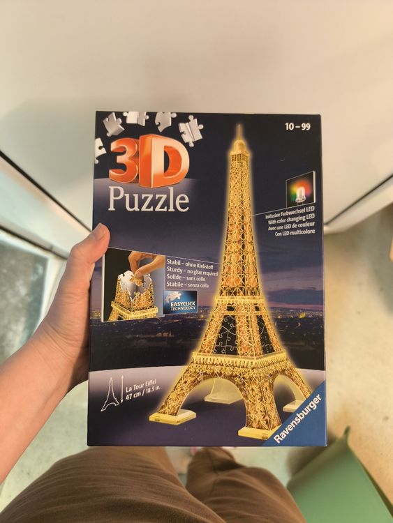 3D Puzzle Eiffelturm mit LED, Ravensburger (Gebraucht) in Toffen für CHF 10 – mit Lieferung auf ...