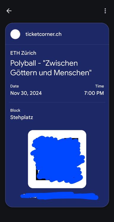 Polyball ticket (mit Legi) (Neu und originalverpackt) in Zürich für CHF 115 – nur Abholung auf ...