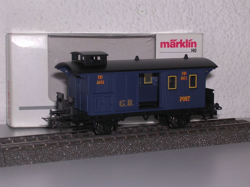 Märklin 4038,902 Gotthardbahn Postwagen H0. Sehr rar!! (Neu (gemäss Beschreibung)) in Beringen ...