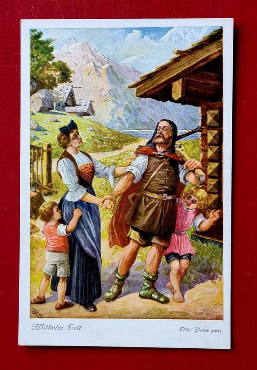 Wilhelm Tell - Vor Tells Haus im Gespräch mit Hedwig (Gebraucht) in ...