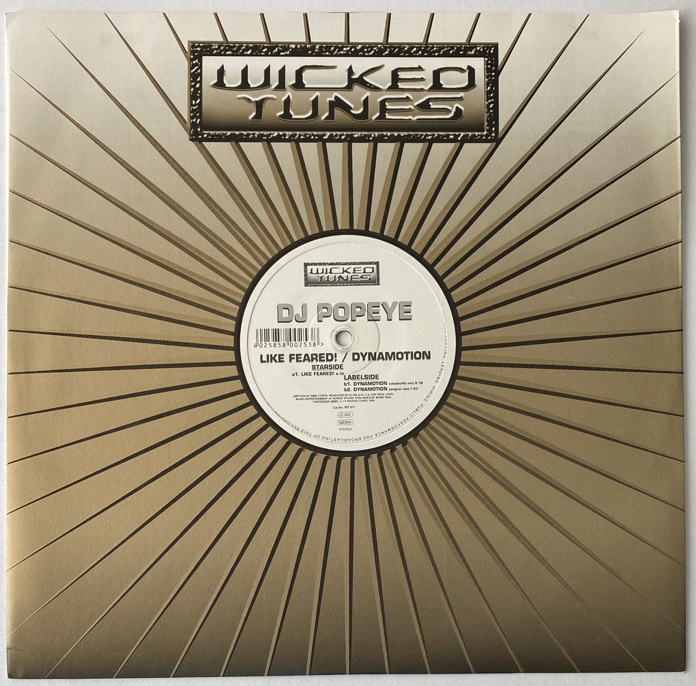 DJ Popeye, Like Feared, Dynamotion (Trance) (Neu (gemäss Beschreibung ...