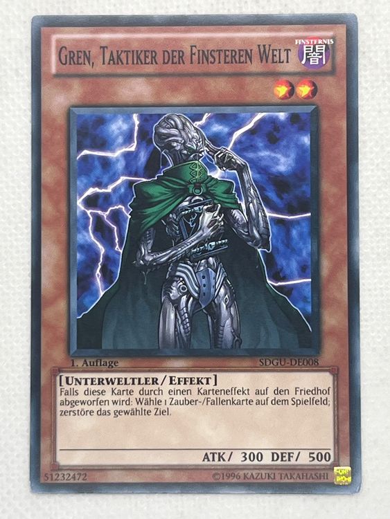 Yu-Gi-Oh! Karte: Gren, Taktiker der Finstere Welt (Gebraucht) in ...