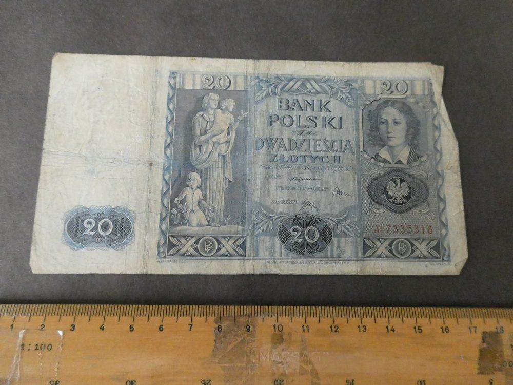 Polen 1936, 20 Zlotych (Gebraucht) in Hinterforst für CHF 1 – mit Lieferung auf Ricardo kaufen