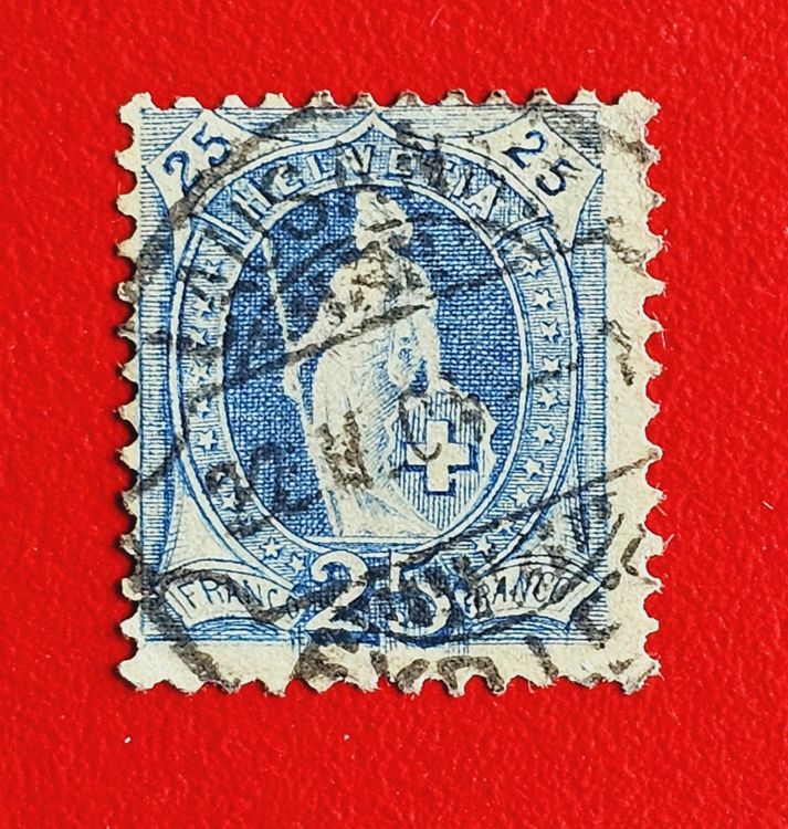 STEHENDE HELVETIA VOLLSTEMPEL RASIERKLINGE LAUSANNE 1904 | Kaufen auf Ricardo