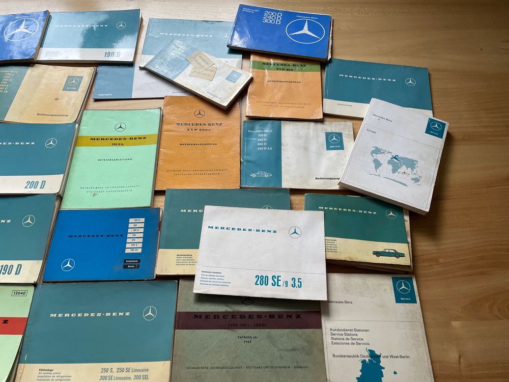21 Stück Mercedes Oldtimer Betriebsanleitungen Serviceheft | Kaufen auf Ricardo