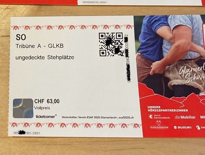 ESAF 2025 Ticket (Neu und originalverpackt) in Pfäfers für CHF 80 – mit ...