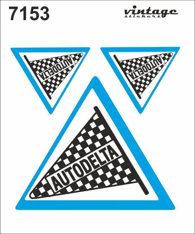 Autodelta Aufkleber (Alfa Romeo) 3teilig | Kaufen auf Ricardo
