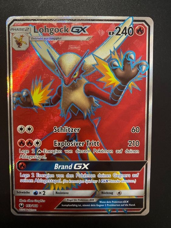Pokemonkarte Lohgock GX (Neu (gemäss Beschreibung)) in Neuhausen für CHF 12 – mit Lieferung auf ...