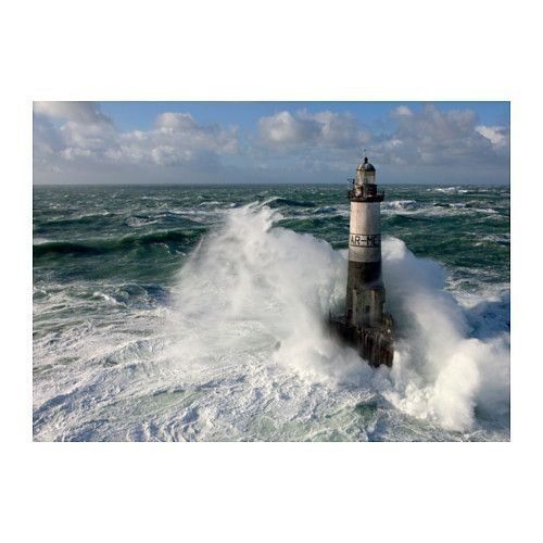 XXL Bild 140x200 Leuchtturm Ar Men mit Alurahmen von IKEA (Gebraucht) in Benken SG für CHF 1 ...