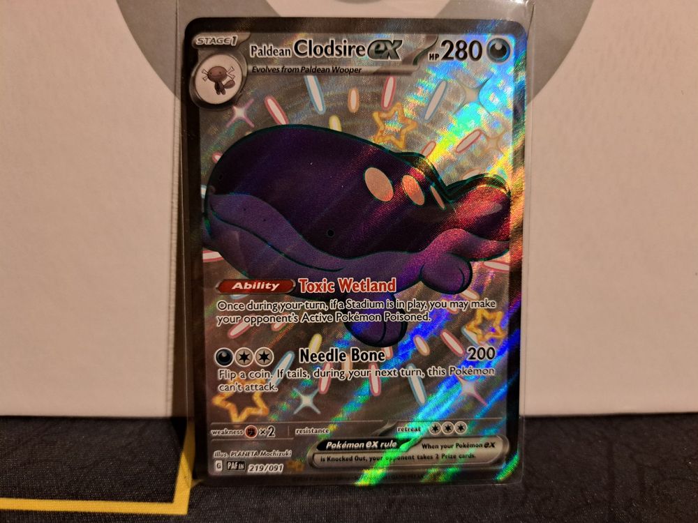 PALDEAN CLODSIRE EX SHINY FULLART PALDEAN FATES POKEMON KART | Kaufen ...