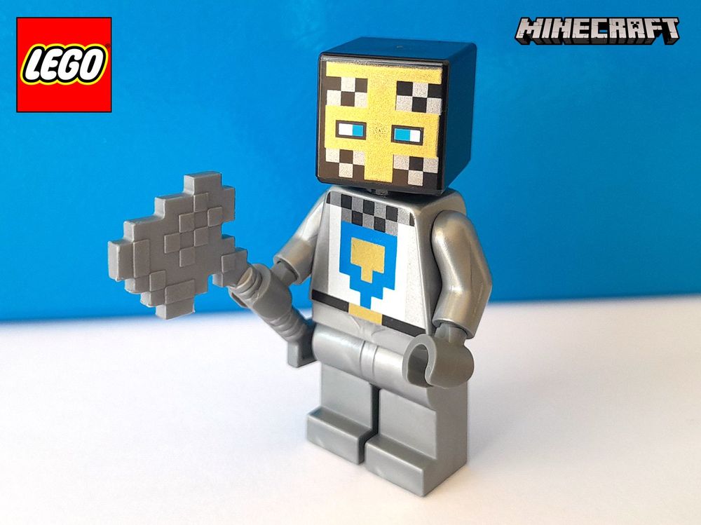 LEGO Minecraft RITTER mit Waffe Minifigur Knight figure (Gebraucht) in ...