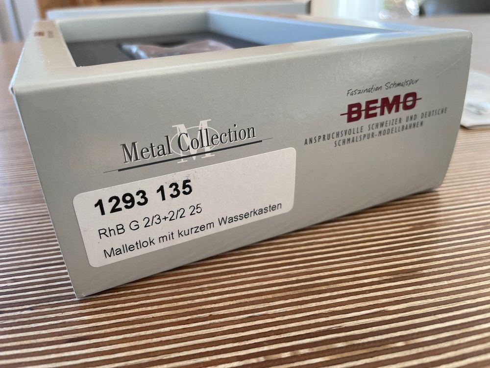 RARITÄT: BEMO 1293 135 RHB G 2/3+2/2 25 MALLET / DAMPFLOK | Kaufen auf Ricardo
