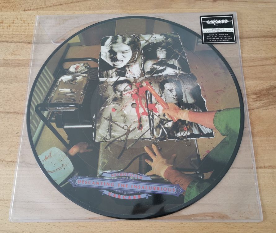 CARCASS: Necroticism Picture Disc LP Grindcore Napalm Death (Neu ...