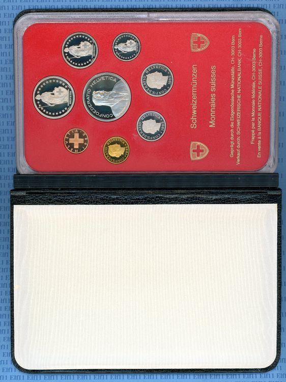 CHF-Münzsatz 1982 PP Jahrgangssatz (Neu und originalverpackt) in Widnau für CHF 50 – mit ...