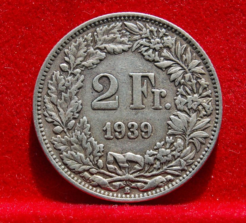 1 Münze 2 Franken 1939 (Gebraucht) in Rüfenacht BE für CHF 4.6 – mit Lieferung auf Ricardo kaufen