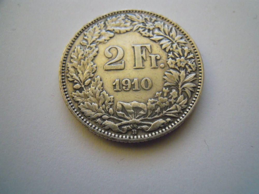 2 Fr. 1910 silber rar (Gebraucht) in Kriegstetten für CHF 7 – mit Lieferung auf Ricardo kaufen