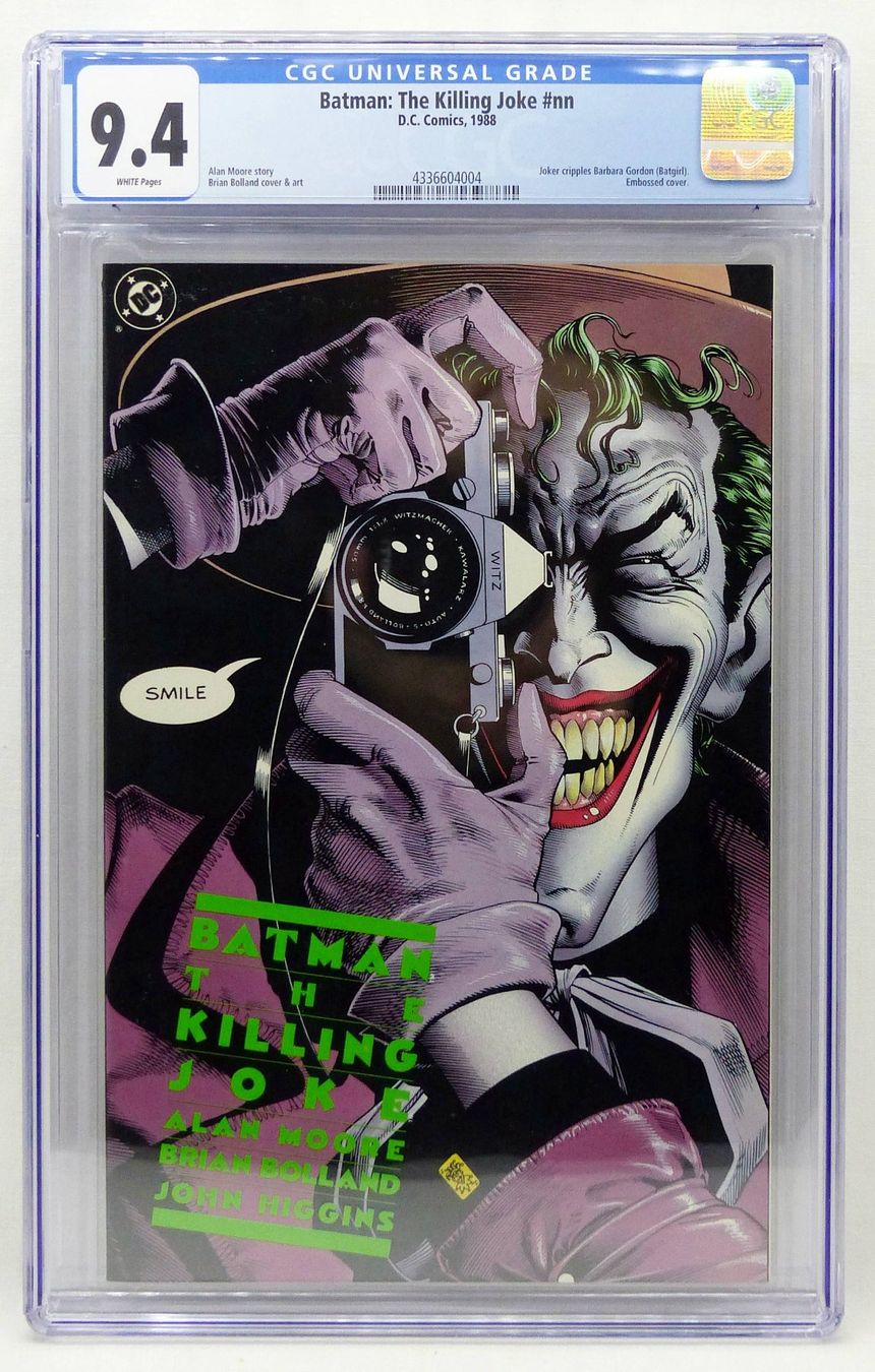 BATMAN KILLING JOKE #1 CGC 9.4 🔑 KEY JOKER 1ST PRINT 1988 (Neu (gemäss ...