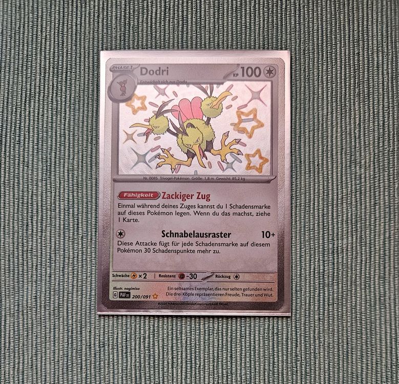 Pokémon - Dodri Shiny (PAF 200) / Paldeas Schicksale (Neu (gemäss ...