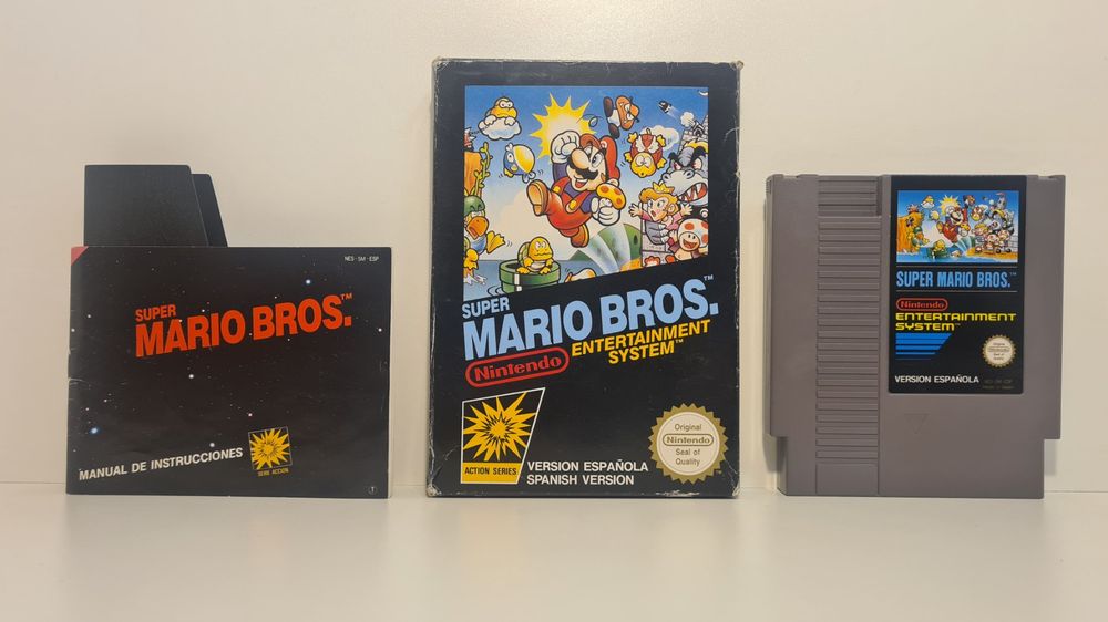 Super Mario Bros. - Blue Letters - CIB / Pal B Nintendo NES (Gebraucht ...