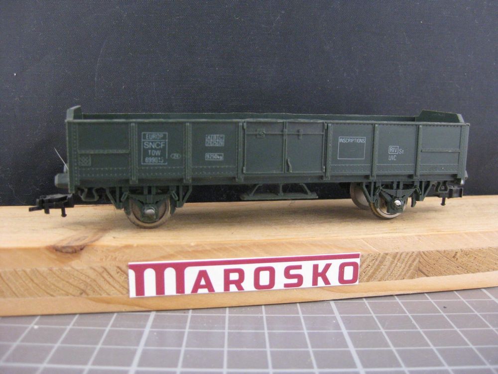 Lima SNCF Hochbordwagen grün, ohne OVP, mit KK und mit Fleis (Gebraucht ...