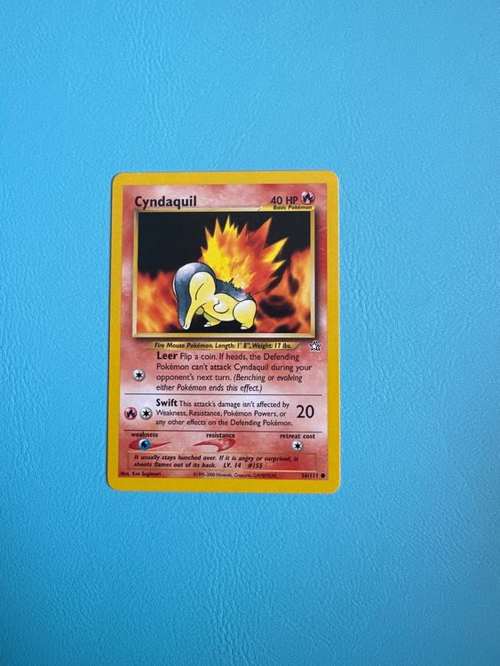 Pokemon Cyndaquil Feuerigel 1999 alt Vintage Top Selten | Kaufen auf ...
