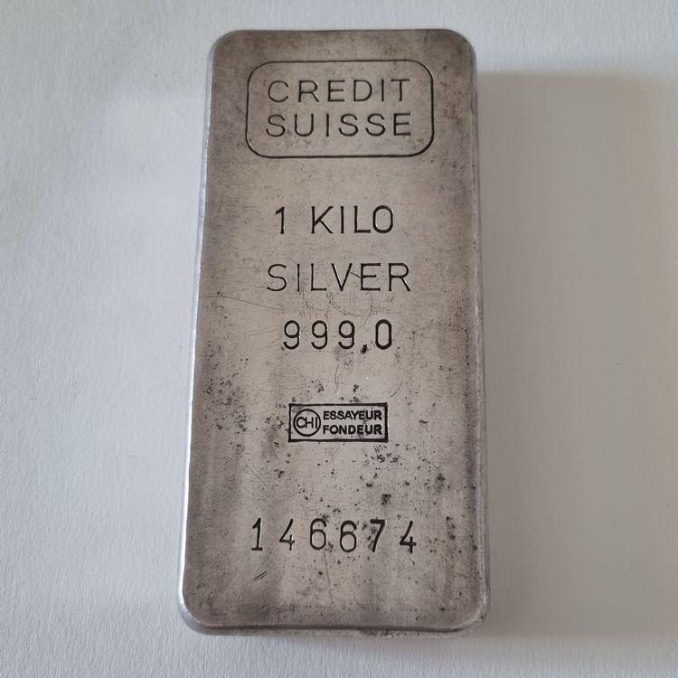 Lingot 1 kg Silver Crédit Suisse vintage | Kaufen auf Ricardo