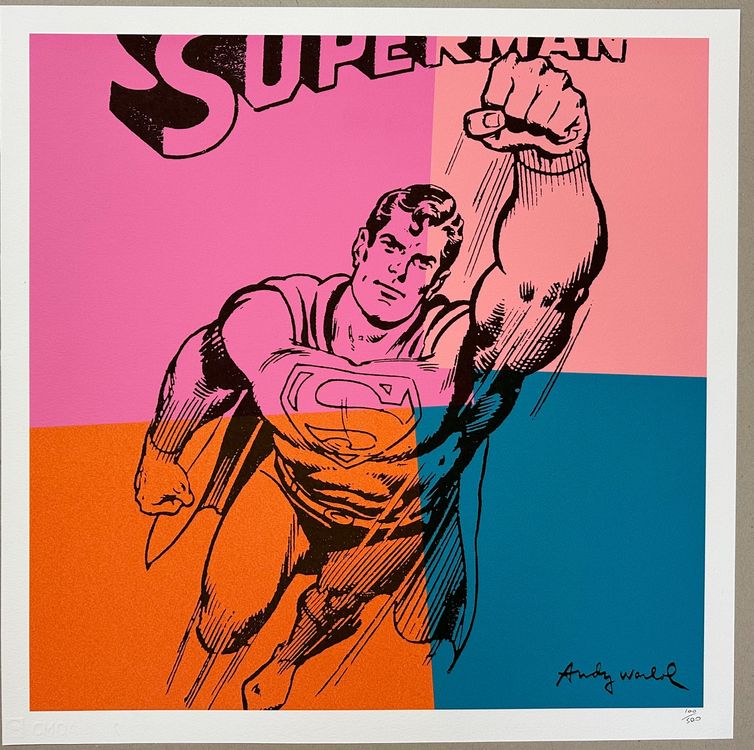 Andy Warhol: Superman, POP Art 100/500 (Neu (gemäss Beschreibung)) in Meilen für CHF 59 – mit ...