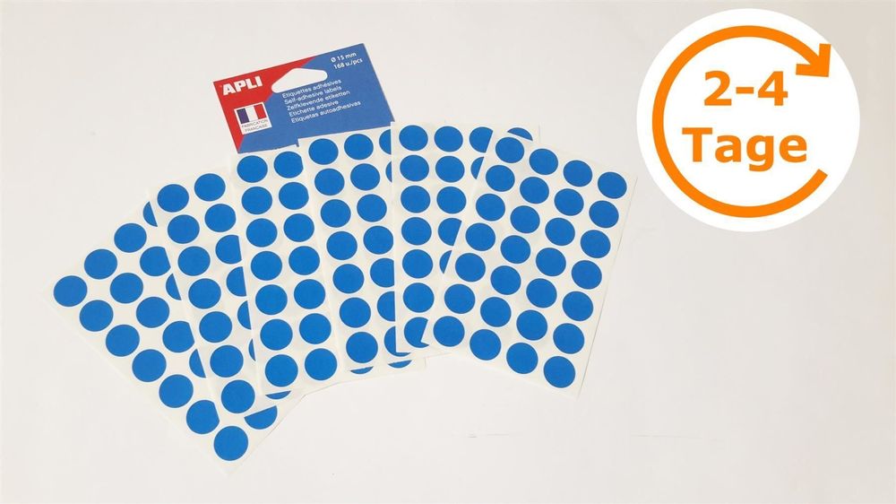 Markierungspunkte, blau, 15mm, 168 Stück (Neu und originalverpackt) in ...