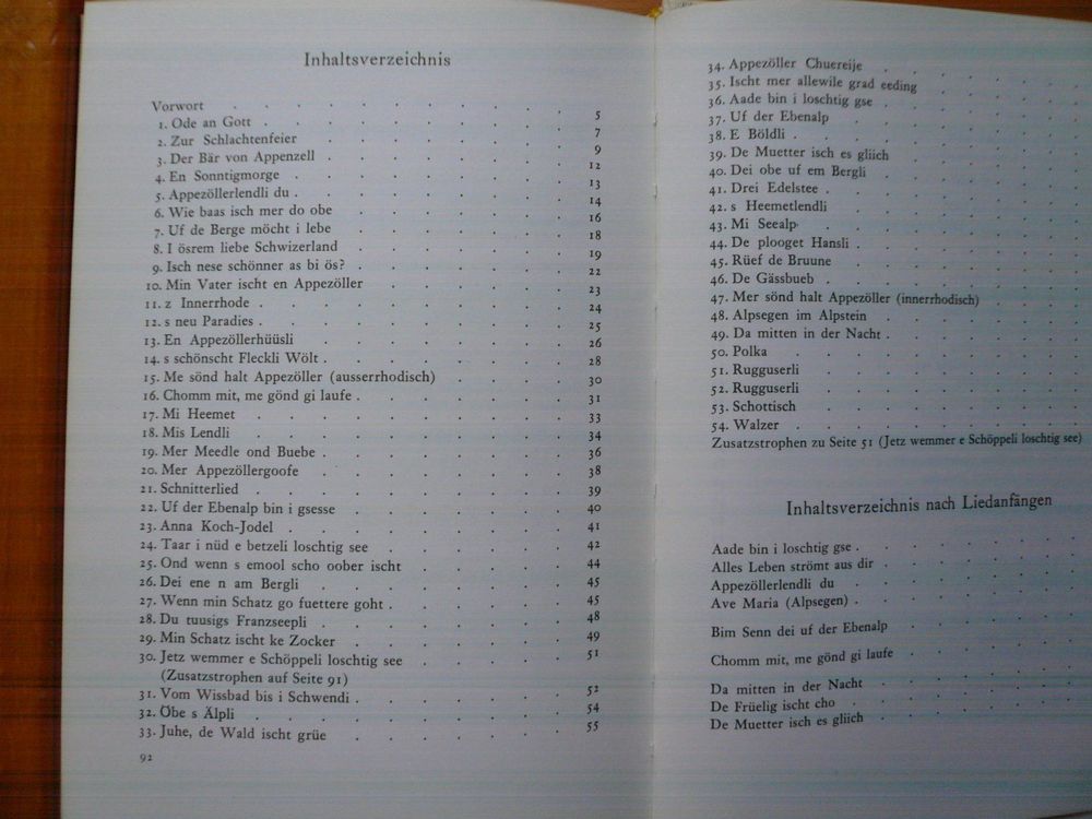 Appenzell Innerrhoder Liederbuch - Alfred Signer/Liner, 1975 (Neu (gemäss Beschreibung)) in ...