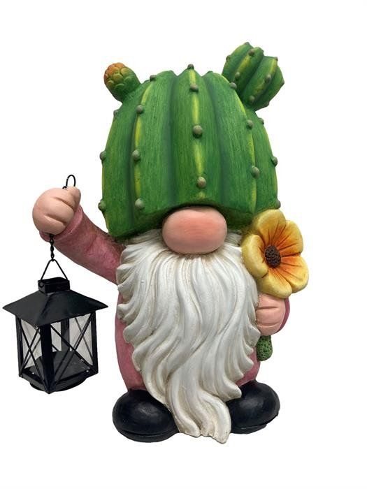 Gartenwichtel Kaktus mit Laterne 40 cm (23112) | Kaufen auf Ricardo