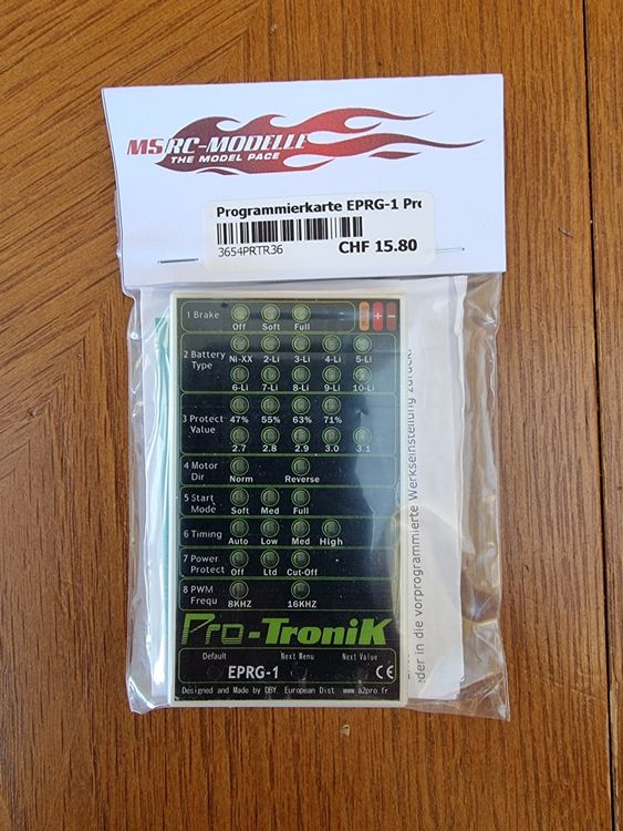 Programmierkarte EPRG-1 Pro-Tronik (Neu und originalverpackt) in Rüti ...