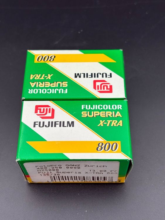 2x Fujifilm Fujicolor Superia X-tra 800 OVP (Gebraucht) in Hagendorn für CHF 27.3 – mit ...