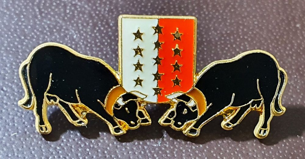 S354 - Pin Valais Walliser Eringer Kuh Kampf / Cow Fight | Kaufen auf ...