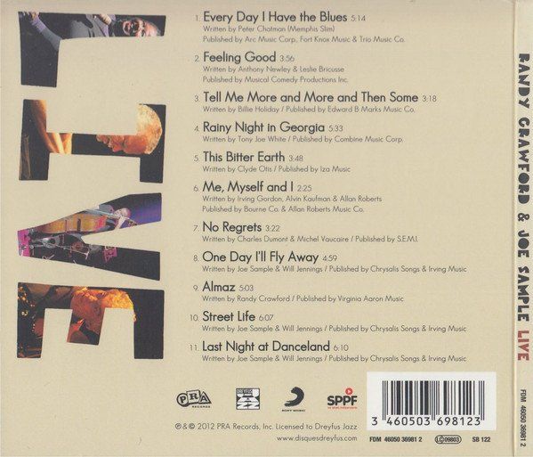 Randy Crawford & Joe Sample With Steve Gadd & Nicklas Sample (Gebraucht ...