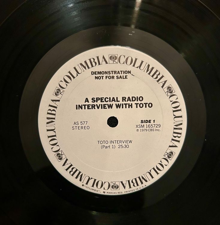 TOTO „Special Radio Interview 1979“ RARE US PR0M0 VINYL LP (Gebraucht) in Basel für CHF 43.3 ...