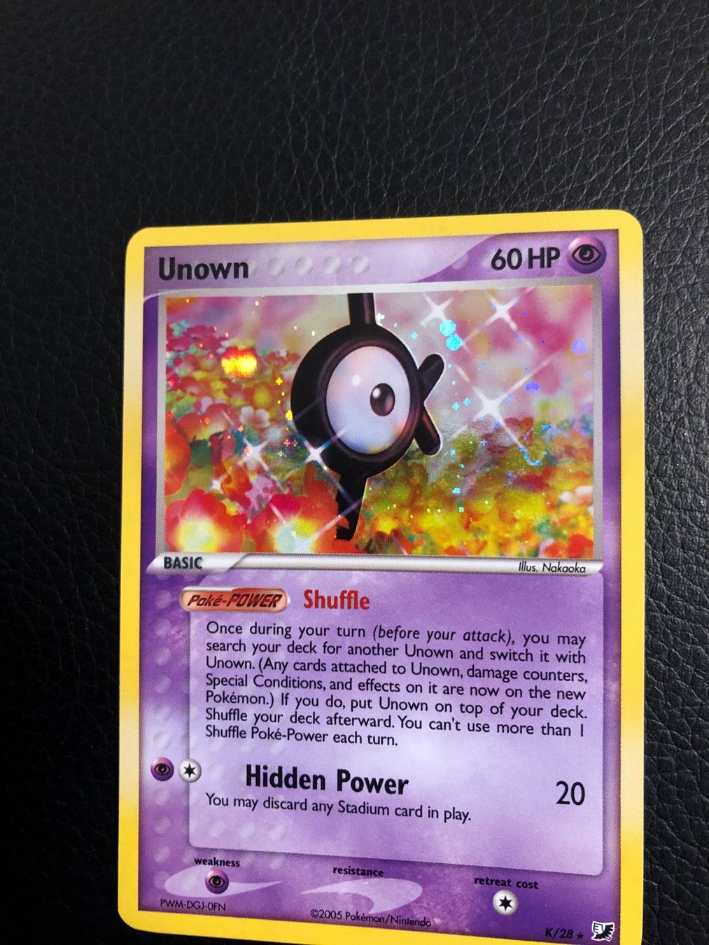 2005 Ex Unseen Forces Unown Holo K/28 NM Ab 1 (Gebraucht) in Paradiso ...