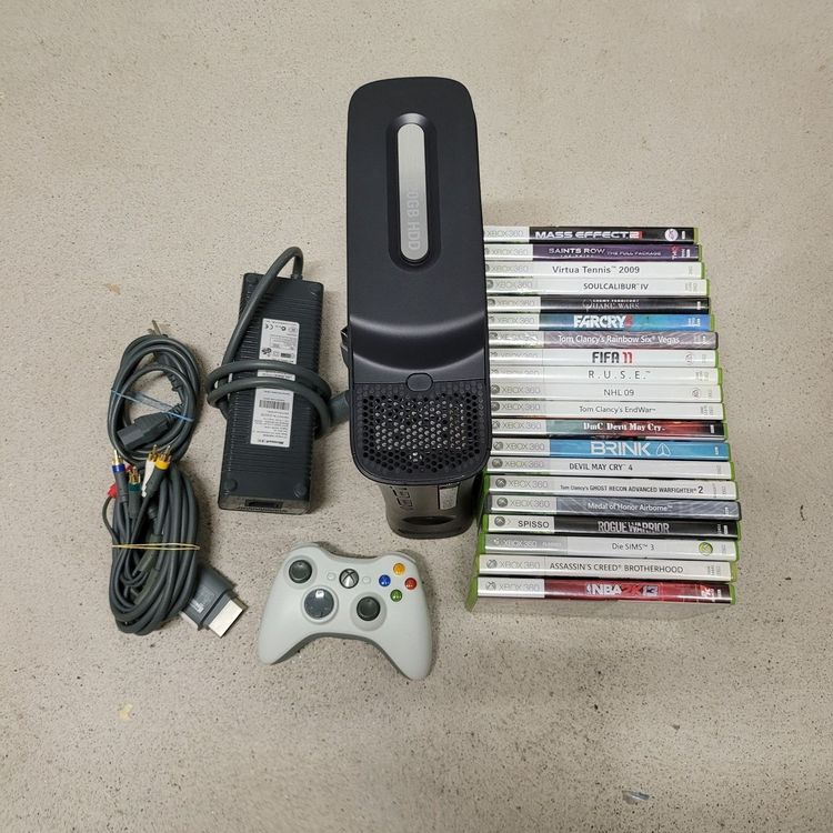 Xbox 360 Konsole + 1 Controller + 120GB + 20 Games 2C | Kaufen auf Ricardo