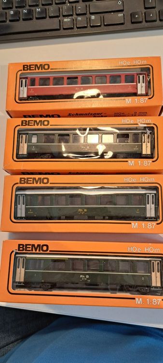 4 Bemo Personenwagen Rh B (Gebraucht) in Urdorf für CHF 60 – mit Lieferung auf Ricardo kaufen