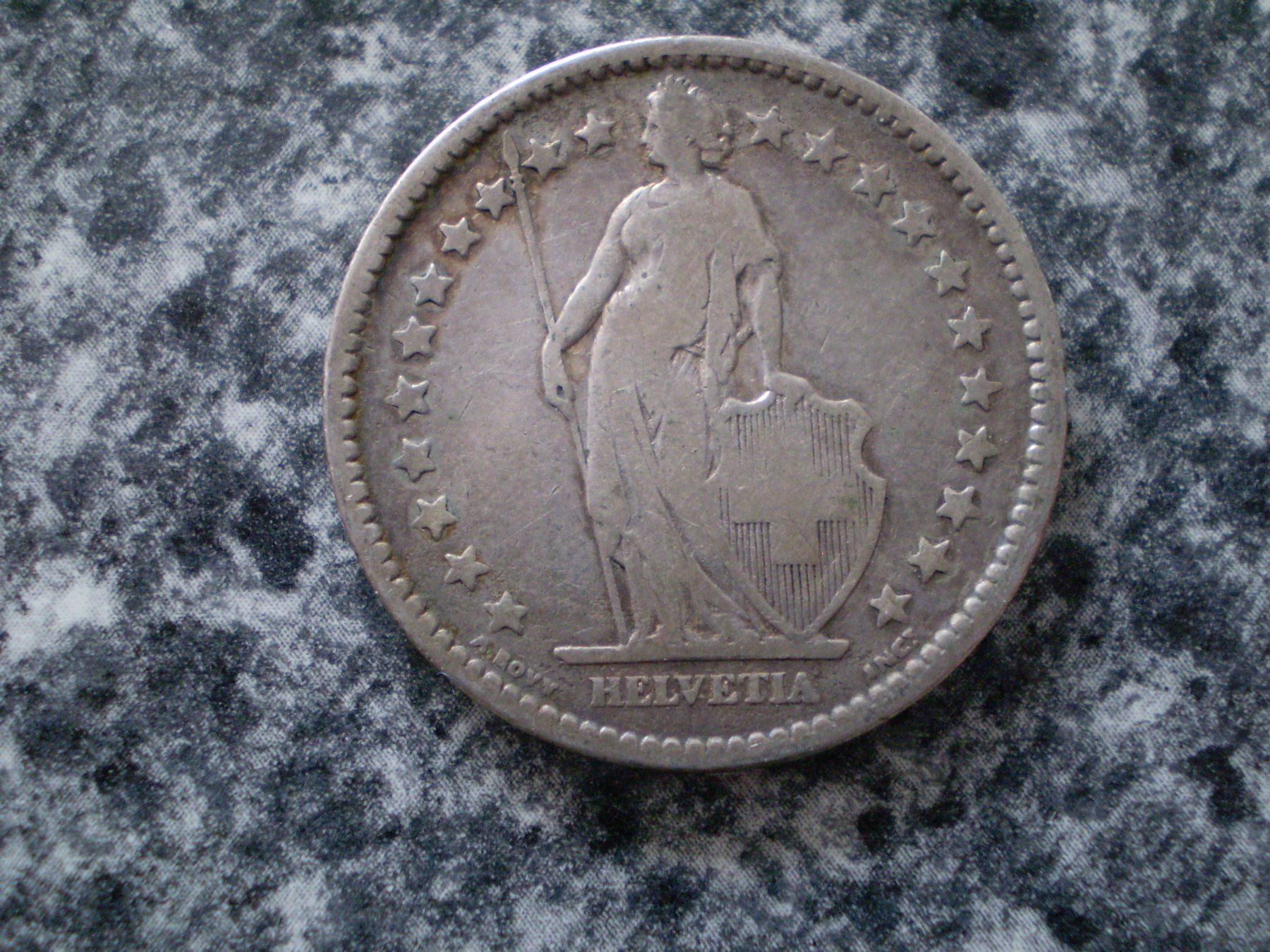 2 Fr. Silbermünze 1875 !!! (Gebraucht) in Dierikon für CHF 16 – mit ...