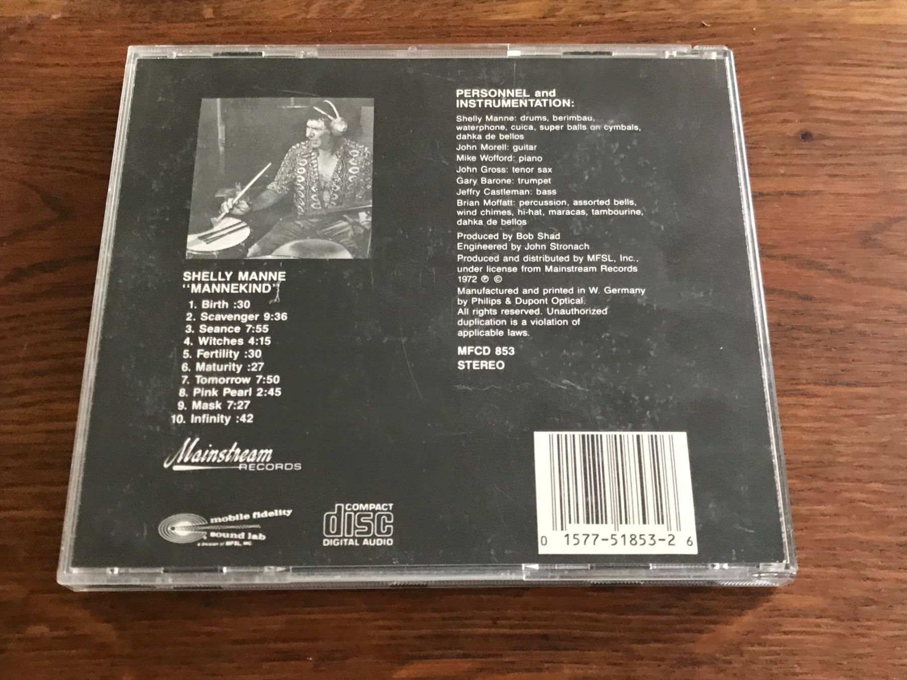 SHELLY MANNE - Mannekind - MFSL Mobile Fidelity Sound Lab CD (Gebraucht ...