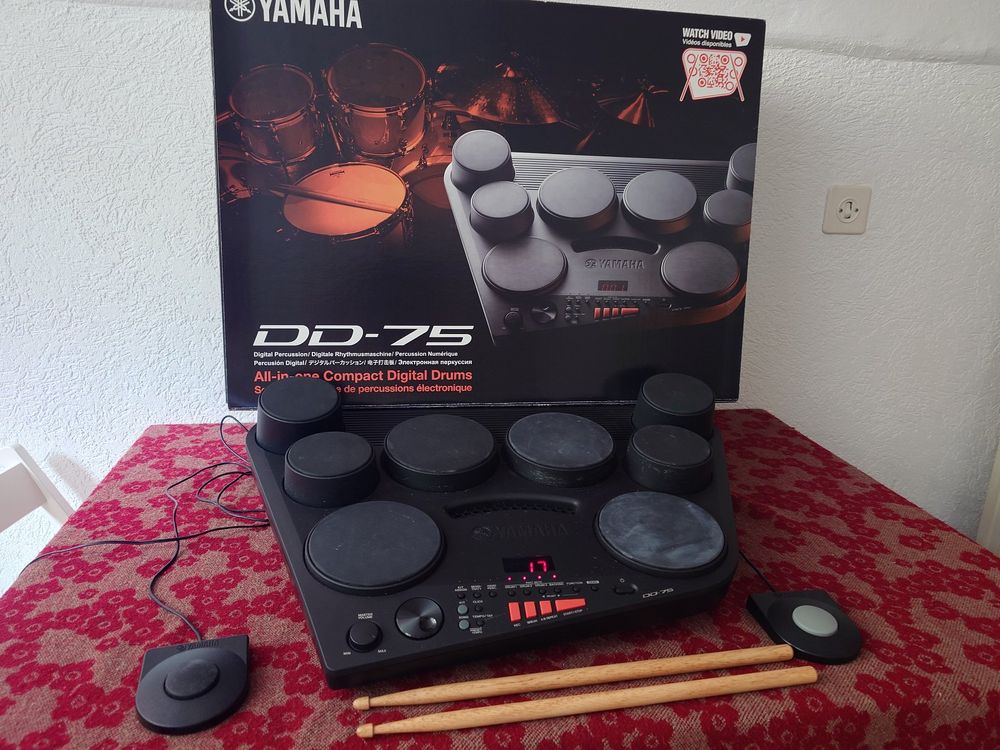 Yamaha DD-75 Portable Digital Drums Electronic Drum Set (Gebraucht) in ...