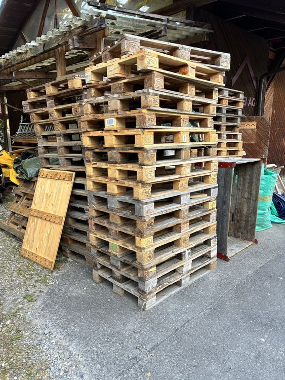 Europaletten zu verkaufen - Ideal für den Garten! (Gebraucht) in Endingen für CHF 155 – nur ...