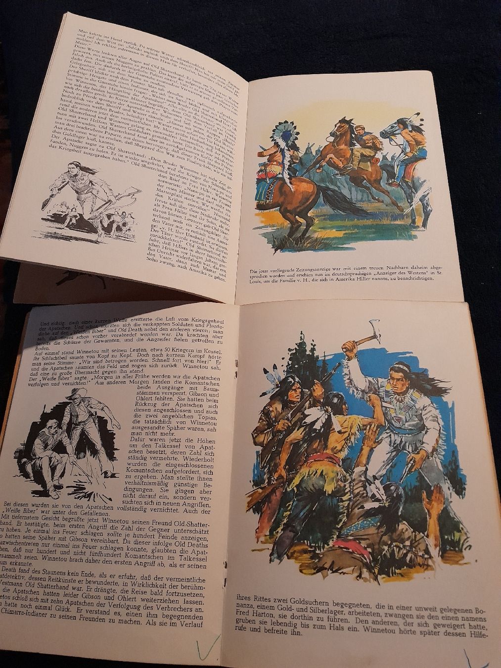 Karl May klassiker: Old Shatterhand + Winnetou 60er Vintage (Gebraucht ...
