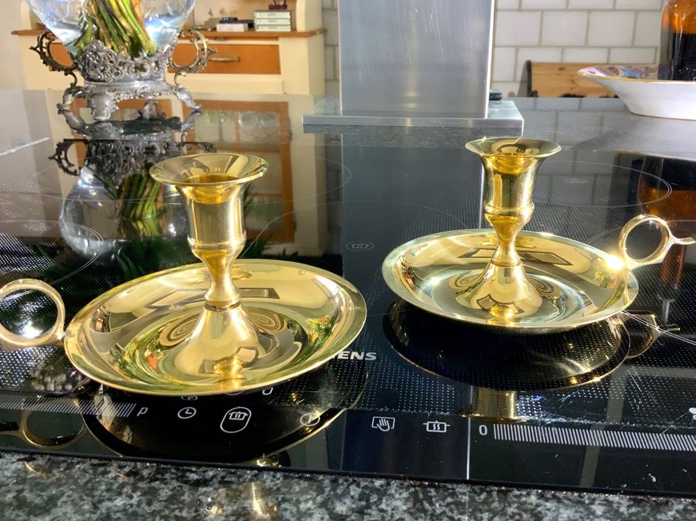 2 VINTAGE KERZENHALTER MESSING (Gebraucht) in Biglen für CHF 11 – mit Lieferung auf Ricardo kaufen