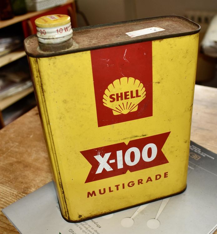 SHELL X-100 multigrad Oil KANISTER klein (Gebraucht) in Pfaffhausen für ...